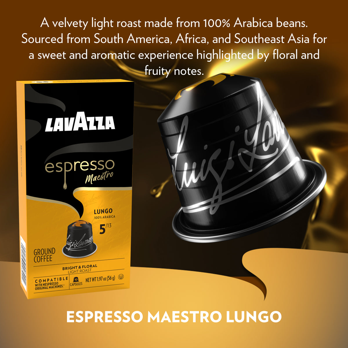 Lavazza Aluminum Original Line Compatible Capsules Variety Pack – Italy ...